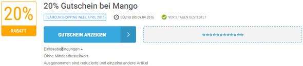 Mango Gutschein - 40% Rabatt + 50% Sale - November 2022