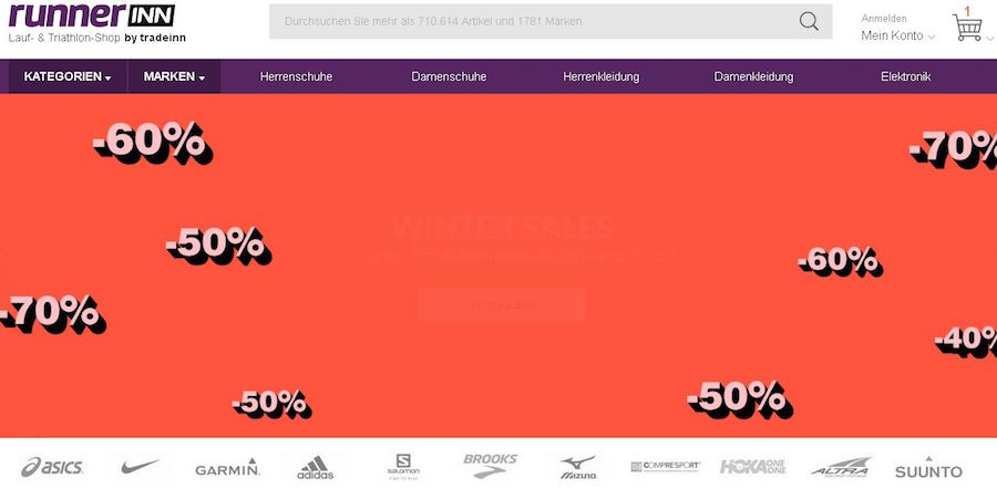 70% Runnerinn Gutschein & Rabatt - April 2023 - Gutscheinsammler